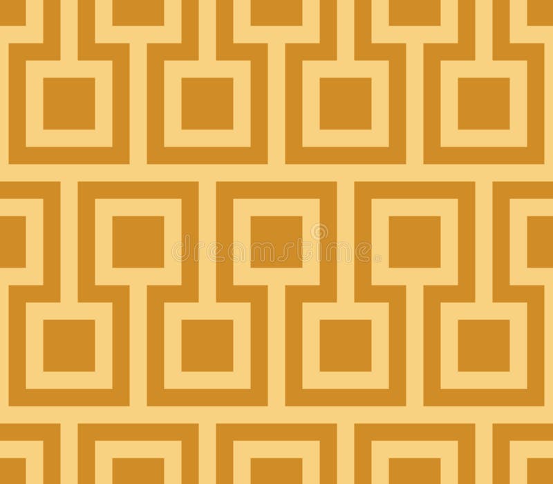 Vintage Geometric Seamless Pattern of Square Figure Stock Vector ...