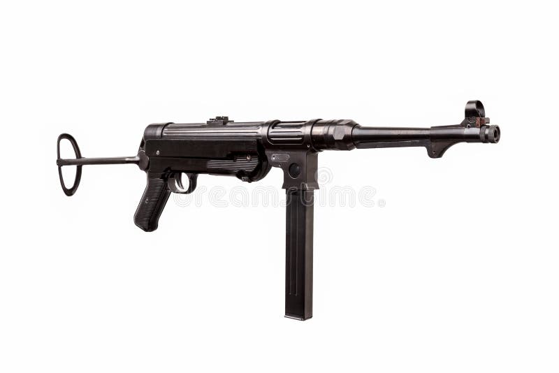 German Submachine Gun. MP40 Stock Image - Image of submachine, history ...