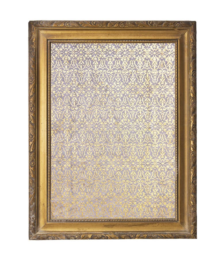 Vintage Gilded Round Frame with an Ornament Isolated on White. Stock ... Vintage Gilded Round Frame with an Ornament Isolated on White. Stock ...