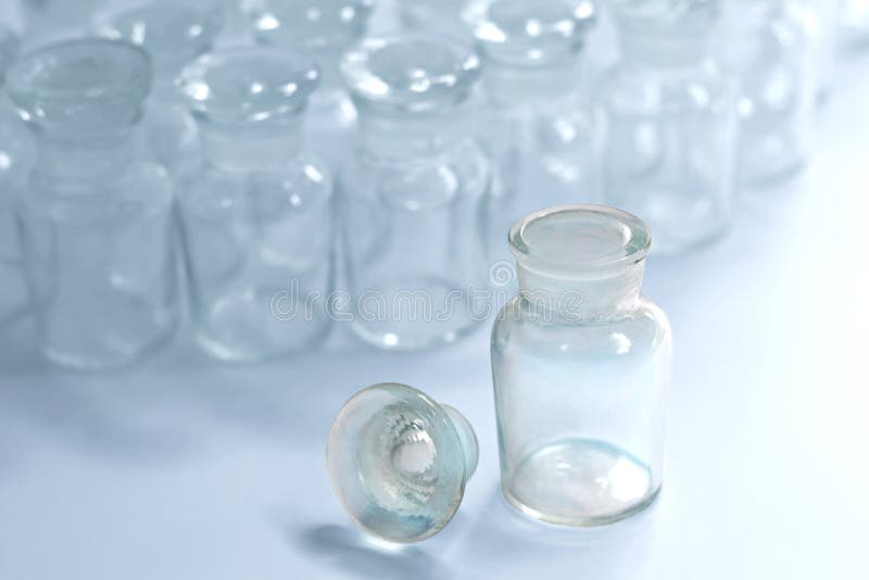 Vintage Glass Bottles for Pharmacy Bottles and Science Laboratory ...