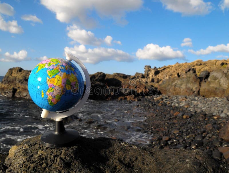 Vintage Globes Planet Earth Stock Image - Image of planet, cartography ...