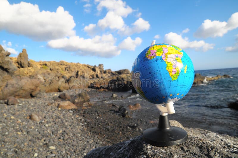 Vintage Globes Planet Earth Stock Image - Image of planet, isolated ...