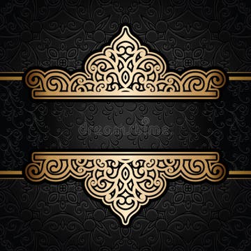 Ornate Headers Gold Vector Stock Illustrations – 79 Ornate Headers Gold ...