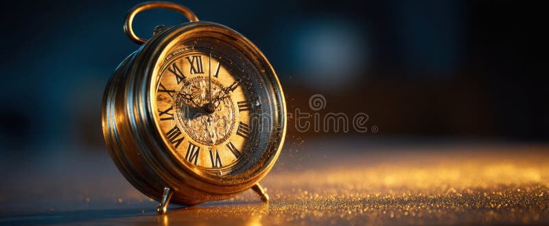 The Vintage Gold Clock Showcasing Timeless Elegance and Craftsmanship ...