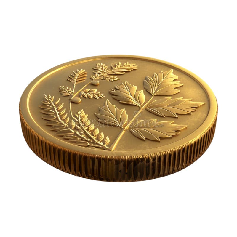 Vintage Gold Coins on Transparent Background - Ai Generated Stock ...