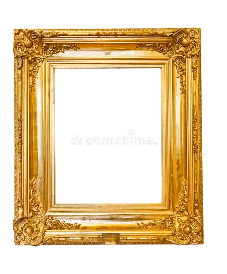 Vintage gold frame stock image. Image of collection, frame - 44663967