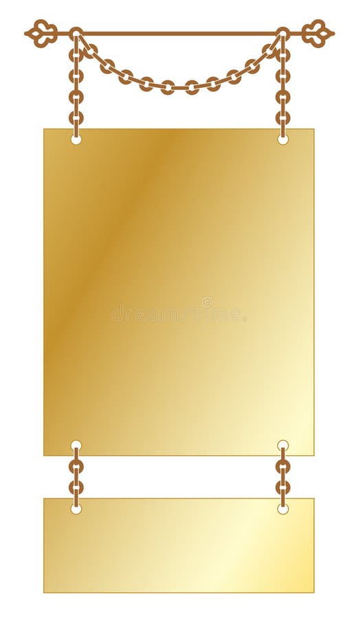 Vintage Hanging Sign stock vector. Illustration of business - 12644502