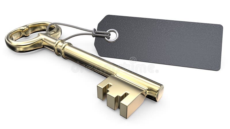 Golden Key. stock illustration. Illustration of insurance - 89540623
