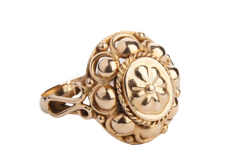 Vintage gold ring stock photo. Image of metal, close - 84813576
