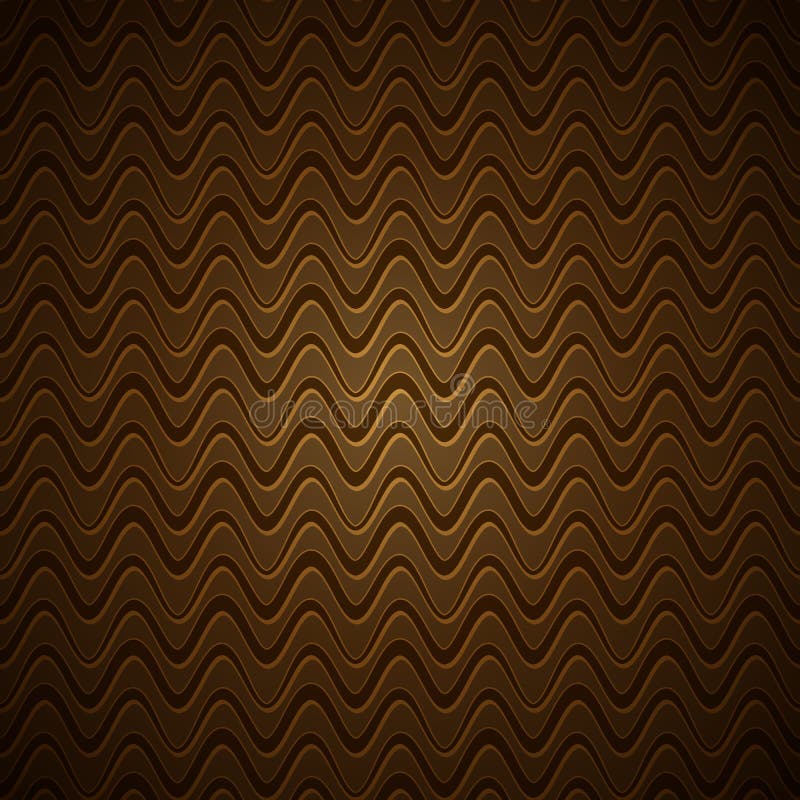 Vintage Gold Pattern with Wavy Lines Stock Vector - Illustration of ...