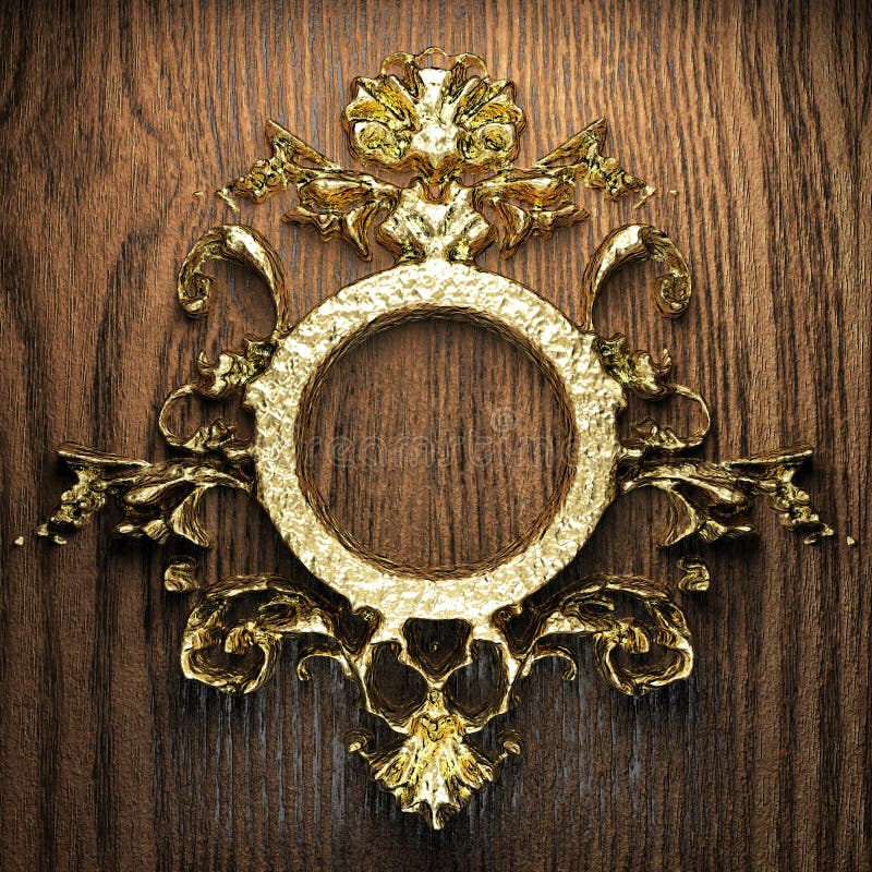 Vintage golden frame stock illustration. Illustration of imperial ...