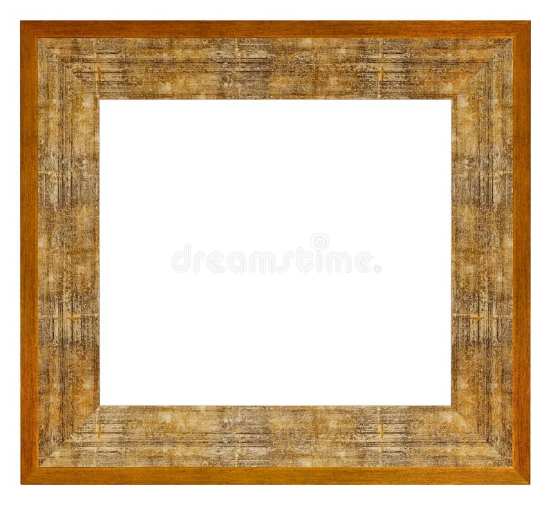 Vintage golden frame stock image. Image of aged, exhibition - 216574389