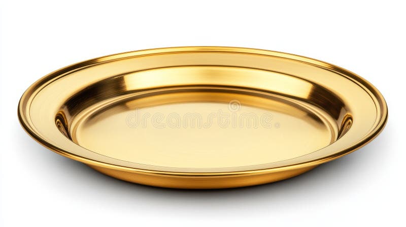 The Vintage Golden Shield Features a Circular Shape, a Smooth and ...