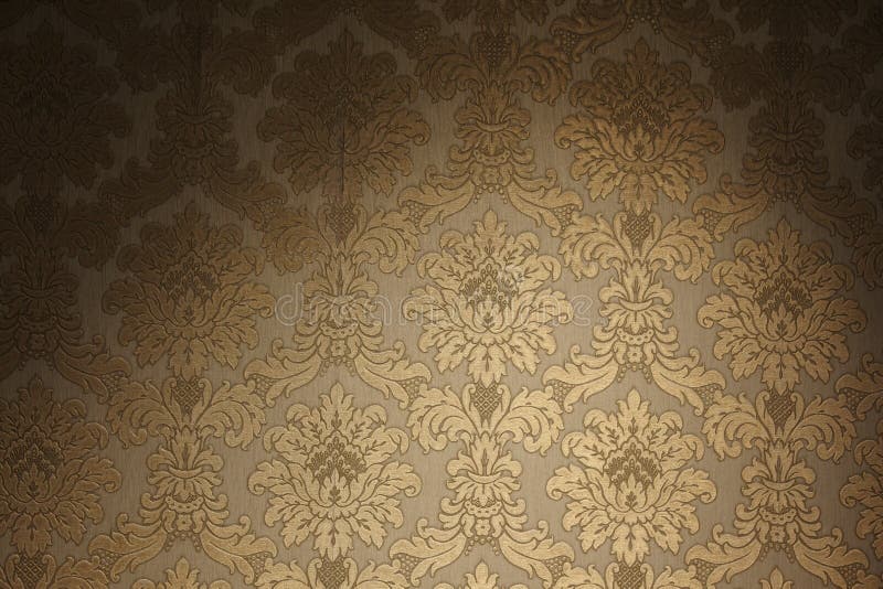 Vintage golden wallpaper stock image. Image of dark, vintage - 13295879