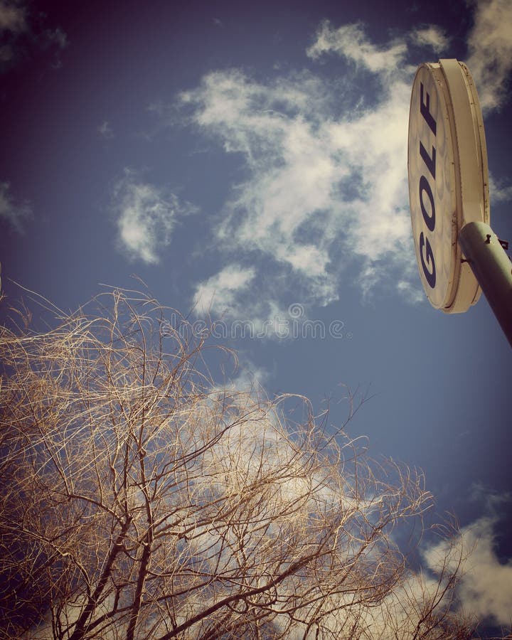 Vintage golf sign stock image. Image of graphic, nostalgic - 88710575