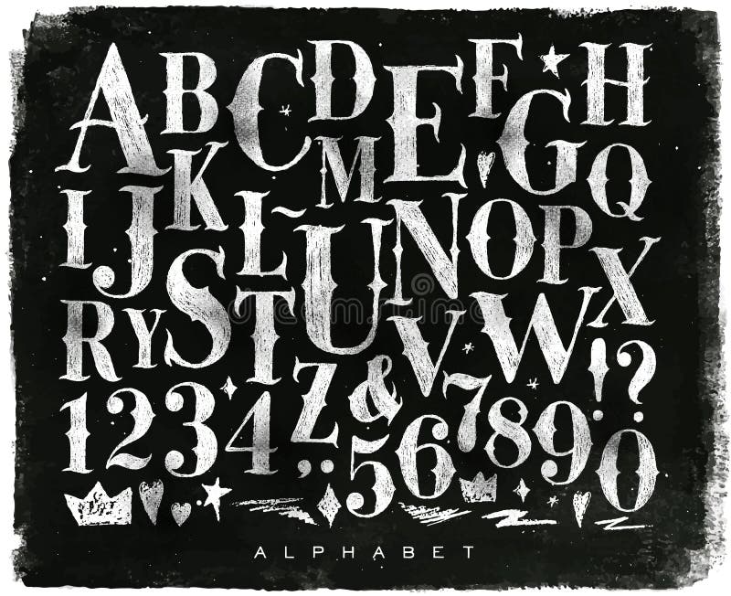 Vintage Gothic Font Alphabet Stock Illustrations – 5,077 Vintage Gothic ...