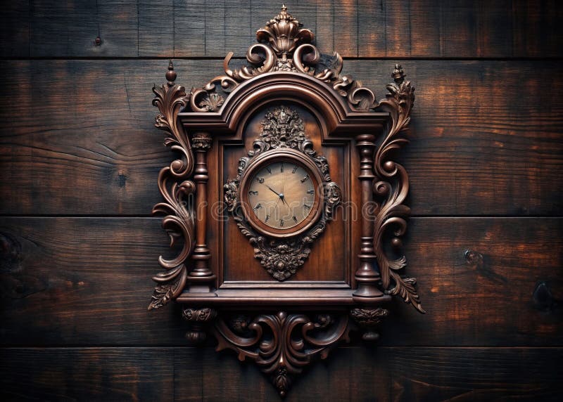 Vintage Gothic Clock Frame Mockup Elegant Victorian Design for Branding ...