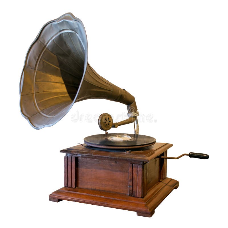 Vintage gramophone stock image. Image of audio, record - 191016271