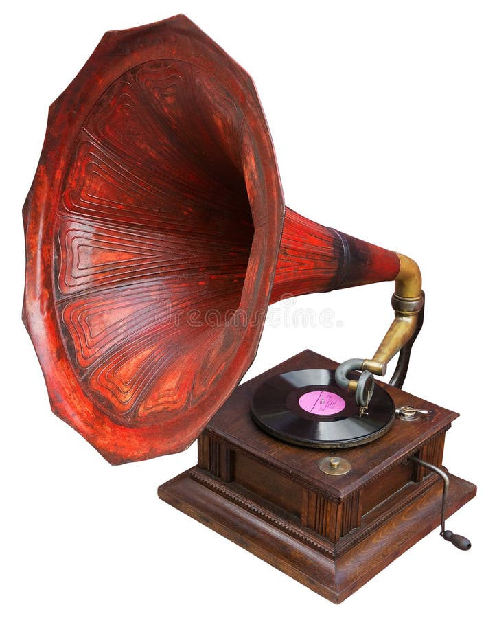 Vintage gramophone stock photo. Image of disc, music - 10284862
