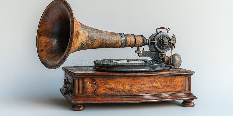 Vintage Gramophone Showcasing Intricate Design and Craftsmanship from ...