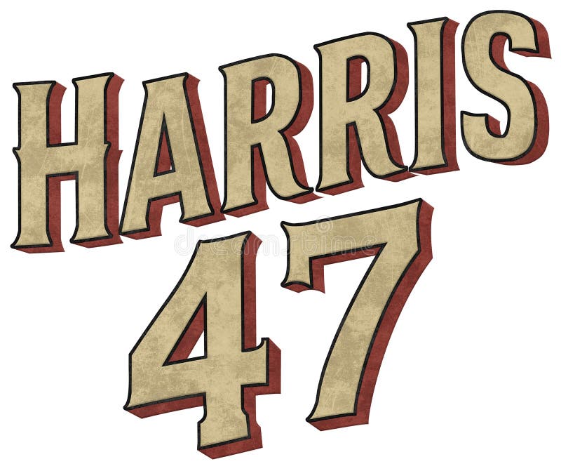 Harris 47 Vintage Calligraphy Stock Illustration - Illustration of ...