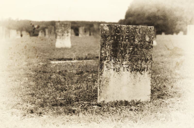 Vintage Graveyard Picture. Image: 10016452