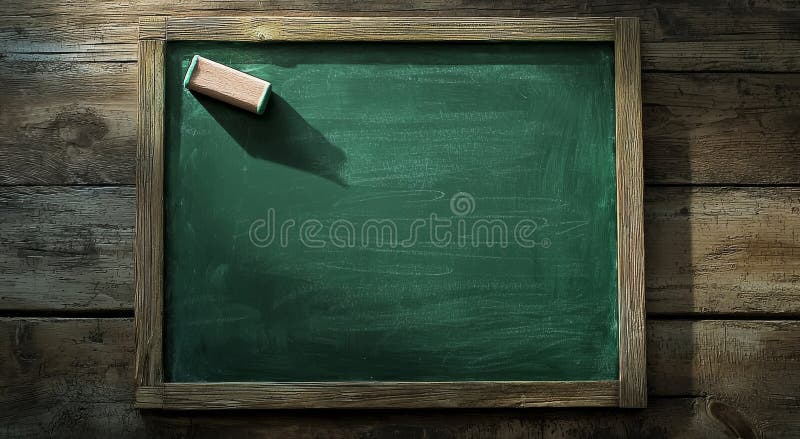 A Vintage Green Chalkboard Covered with Chalk Marks and Eraser Dust ...