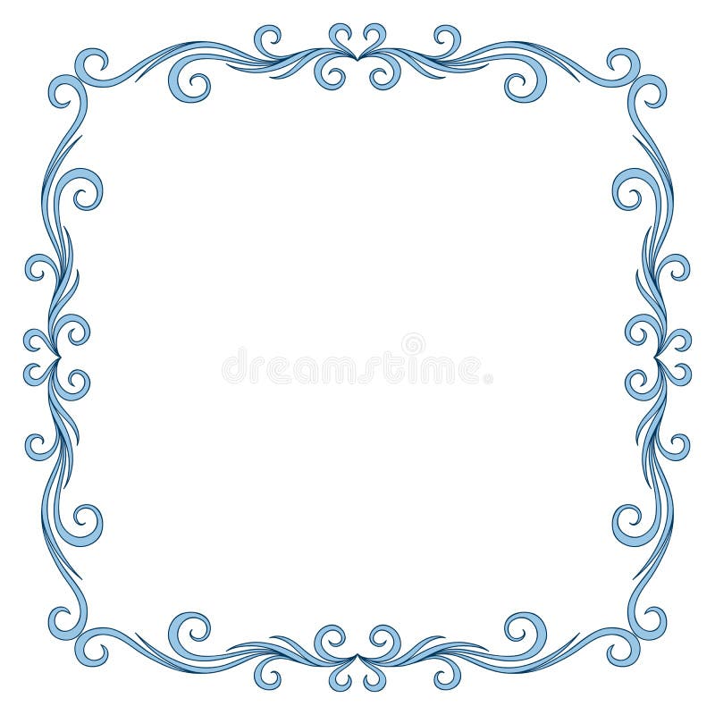 Vintage Greeting Card Frame Design Stock Vector - Illustration of ...