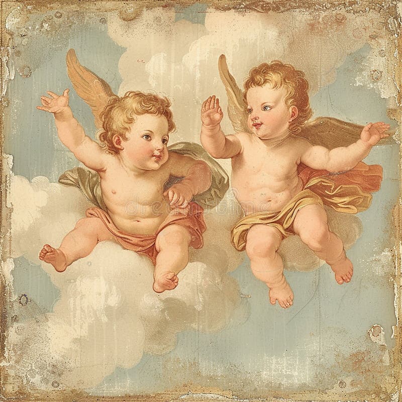 Two Angels Stock Illustrations – 841 Two Angels Stock Illustrations ...