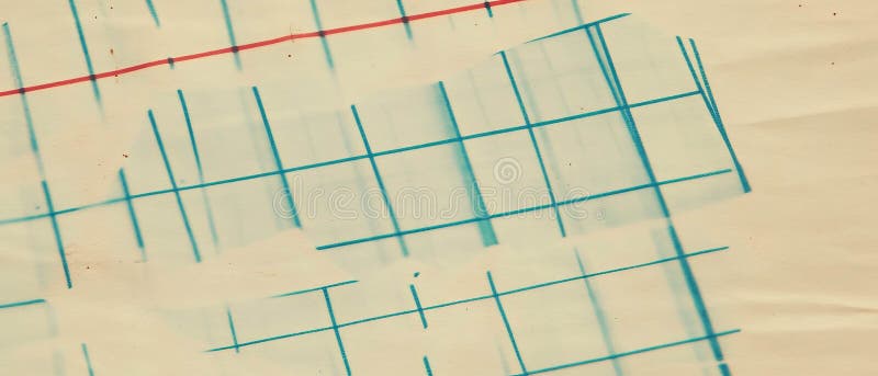Vintage Grid Paper Background with Retro Banner Design for Creative ...