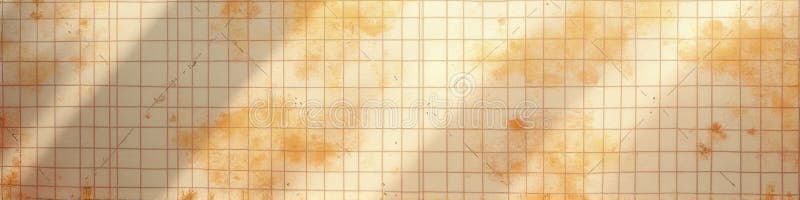 Vintage Grid Paper Texture with Watercolor Stains and Shadows Stock ...
