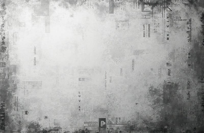 Vintage Grunge Background. Abstract Mix of Aged Papers, Posters. Grey ...