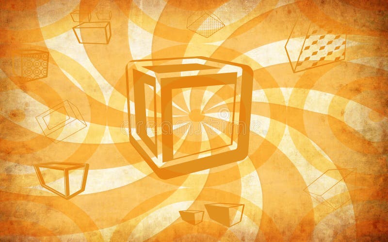 Color Boxes Grunge Background Stock Illustration - Illustration of ...