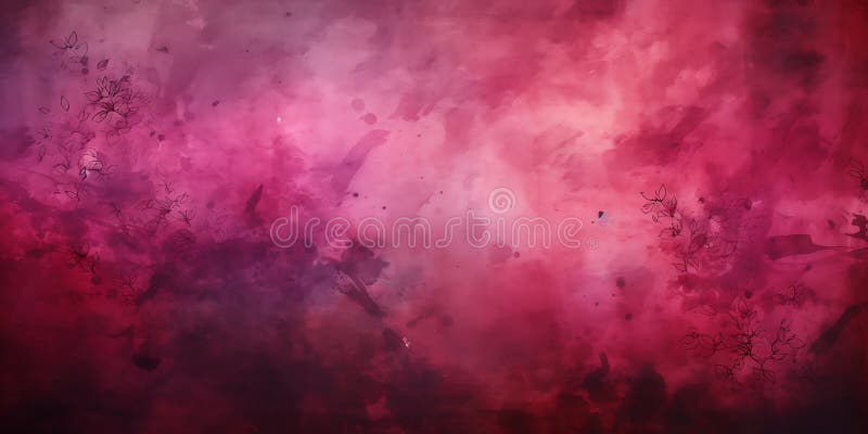 Dark Pink Grunge Background. Vintage Pink Background Texture with ...