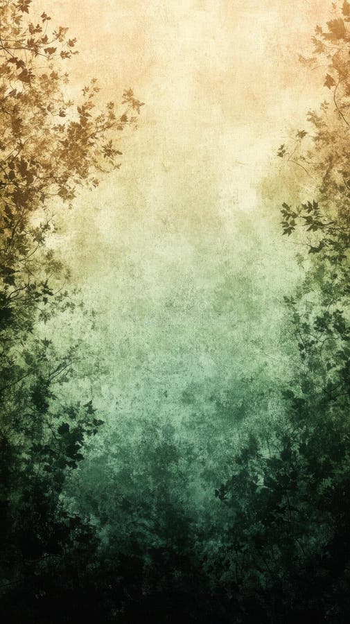 Vintage Grunge Forest Texture Background with Silhouettes Stock Photo ...