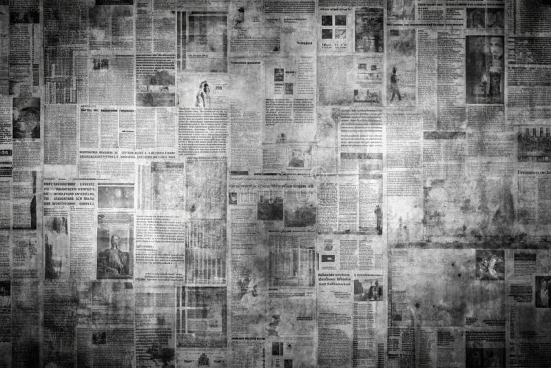 Old Newspaper Background Blank Beige Grunge Texture Stock Illustration ...