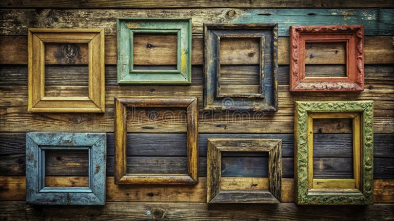 Vintage Grunge Rectangular Frames a Curated Collection of Rustic ...