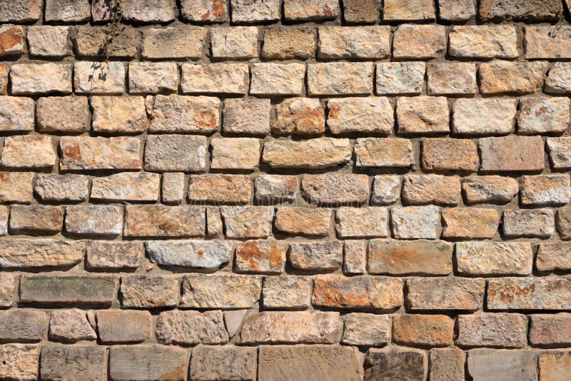 Vintage Grunge Sandstone Blocks Wall Texture Stock Image - Image of ...