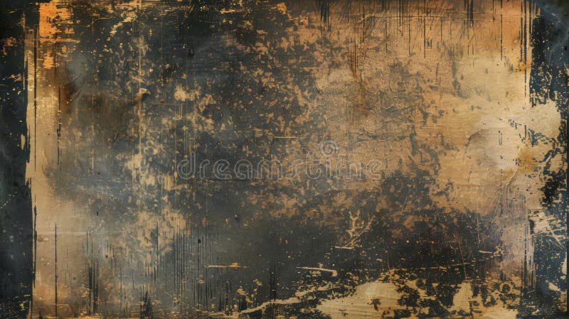 Vintage Grunge Texture: Rustic Abstract Background with Distressed Gold ...