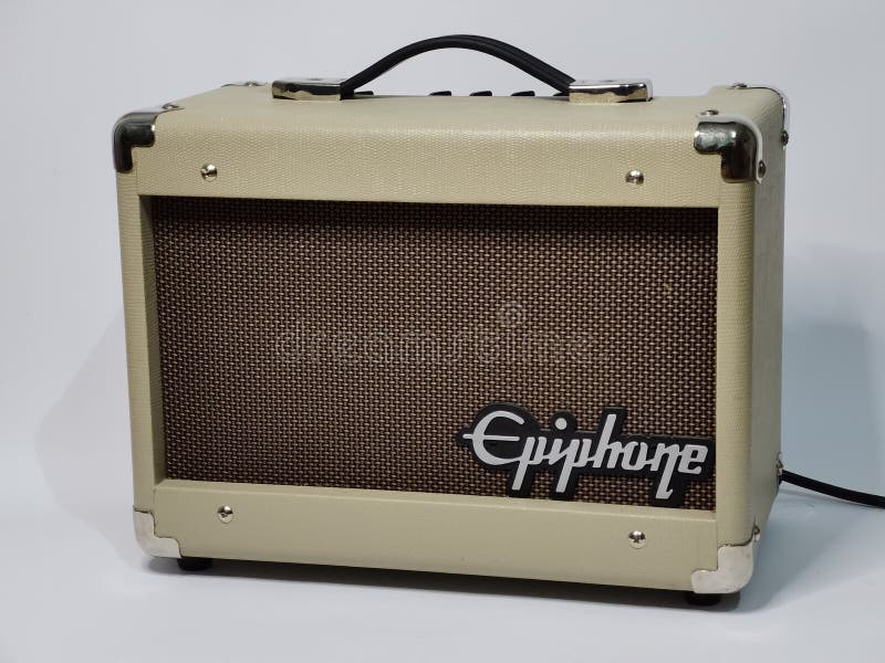 Vintage guitar amplifier editorial image. Image of font - 216426825