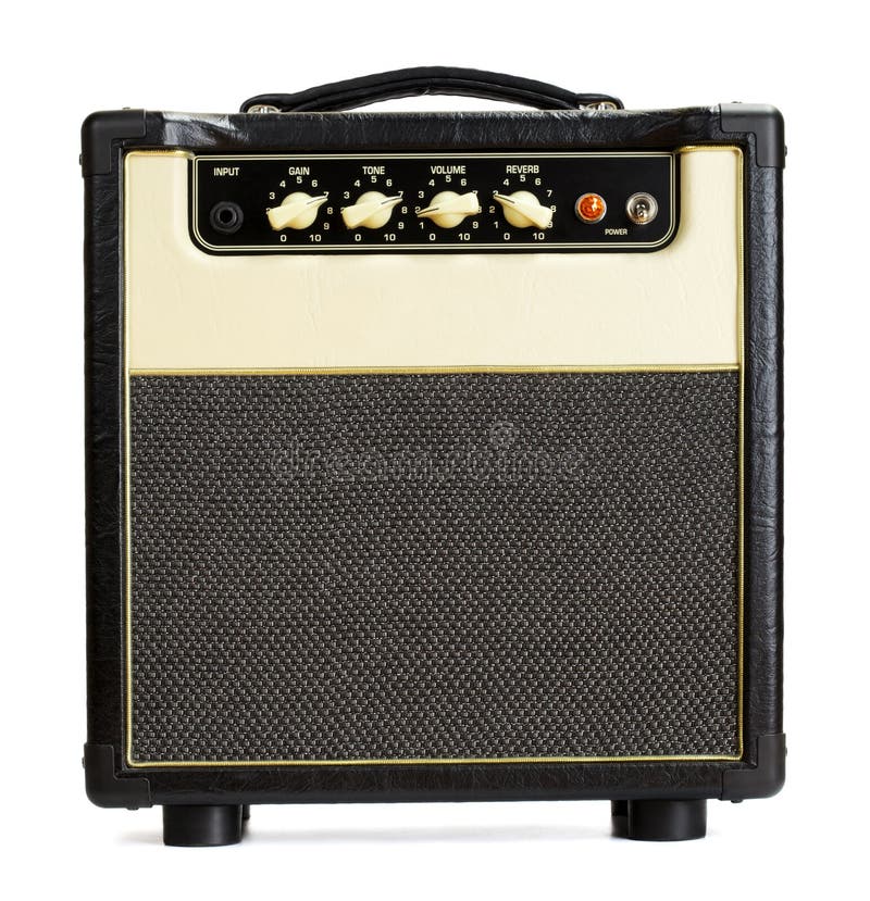 Retro guitar amplifier stock photo. Image of business - 24719198