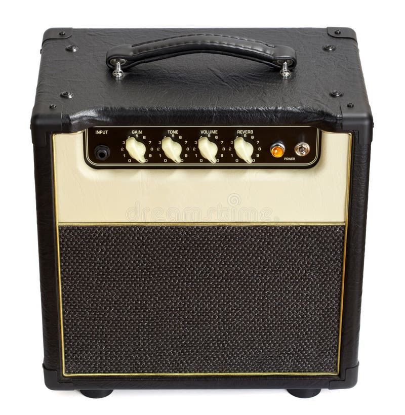 Vintage Guitar Amplifier stock photo. Image of instrument - 29003252