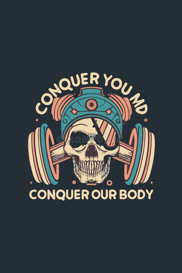 Vintage Gym Vector T Shirt Design Stock Vector - Illustration of ...