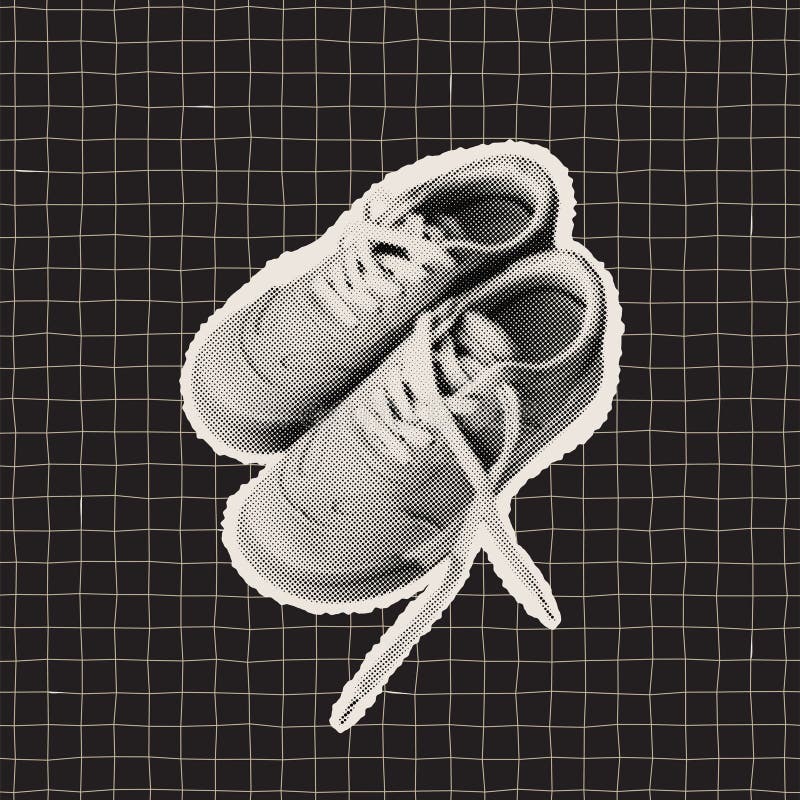 Vintage Halftone Collage Elements. Decorative Pop Art Vector ...