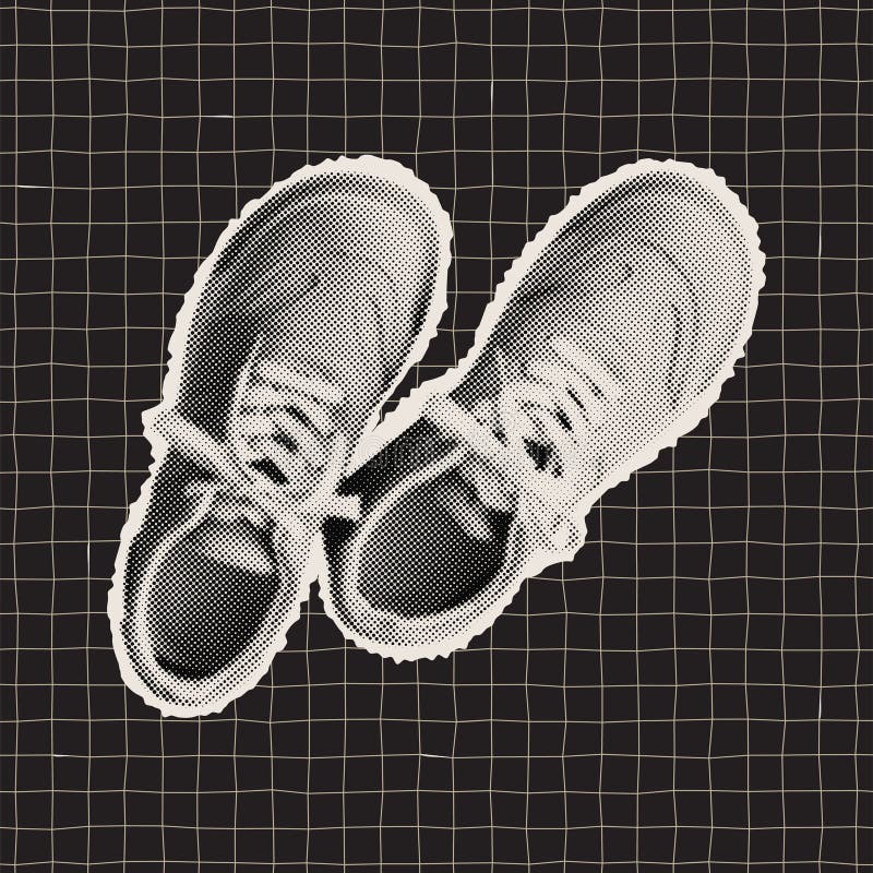 Vintage Halftone Collage Elements. Decorative Pop Art Vector ...