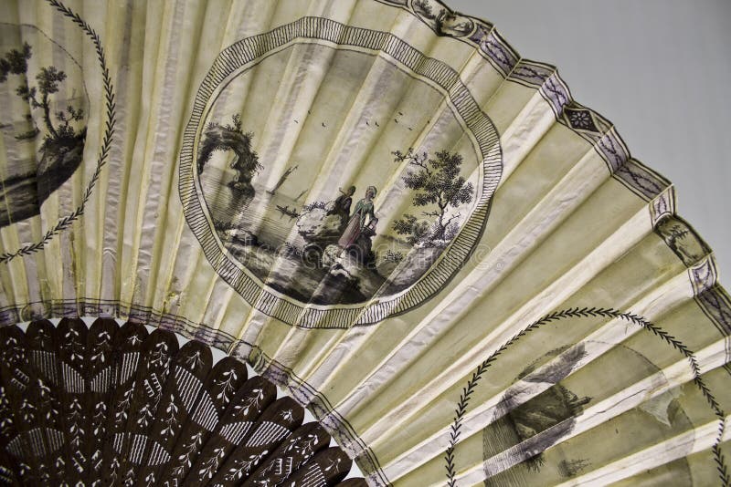 Vintage hand fan stock image. Image of pretty, asia, happiness - 48088401