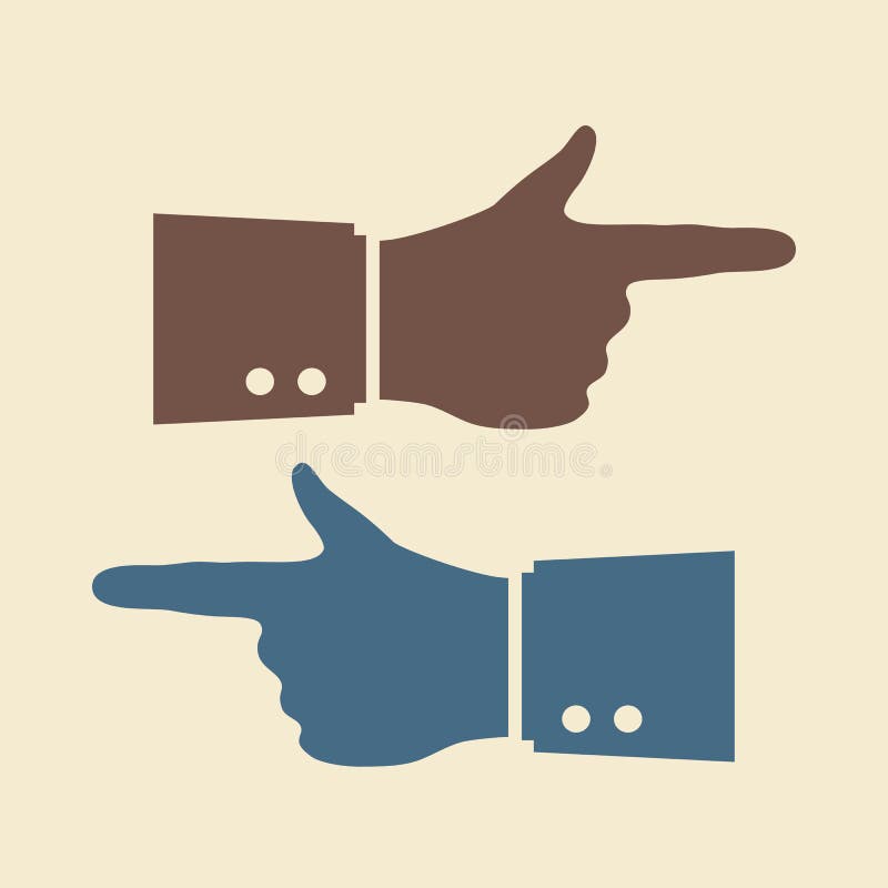 Finger Indicator Sign Stock Illustrations – 867 Finger Indicator Sign ...