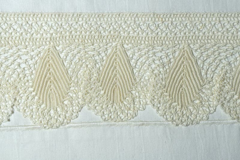 Vintage Handmade Beige Turkish Lace Stock Image - Image of elegant ...