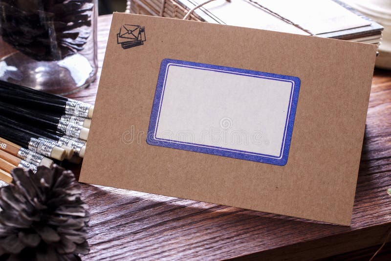 Vintage Handmade Postcard stock photo. Image of brown - 42810978