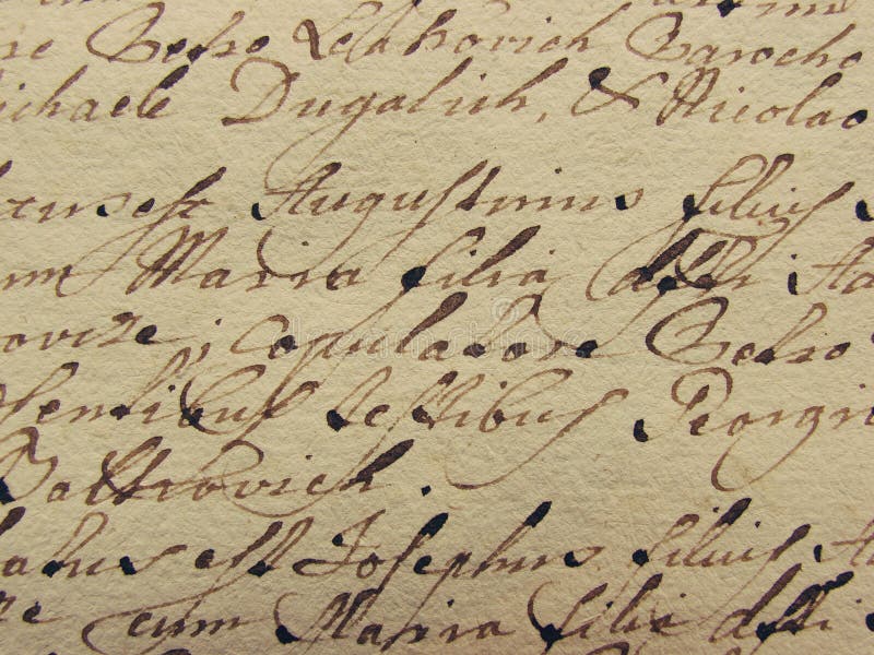 Old Handwriting Background